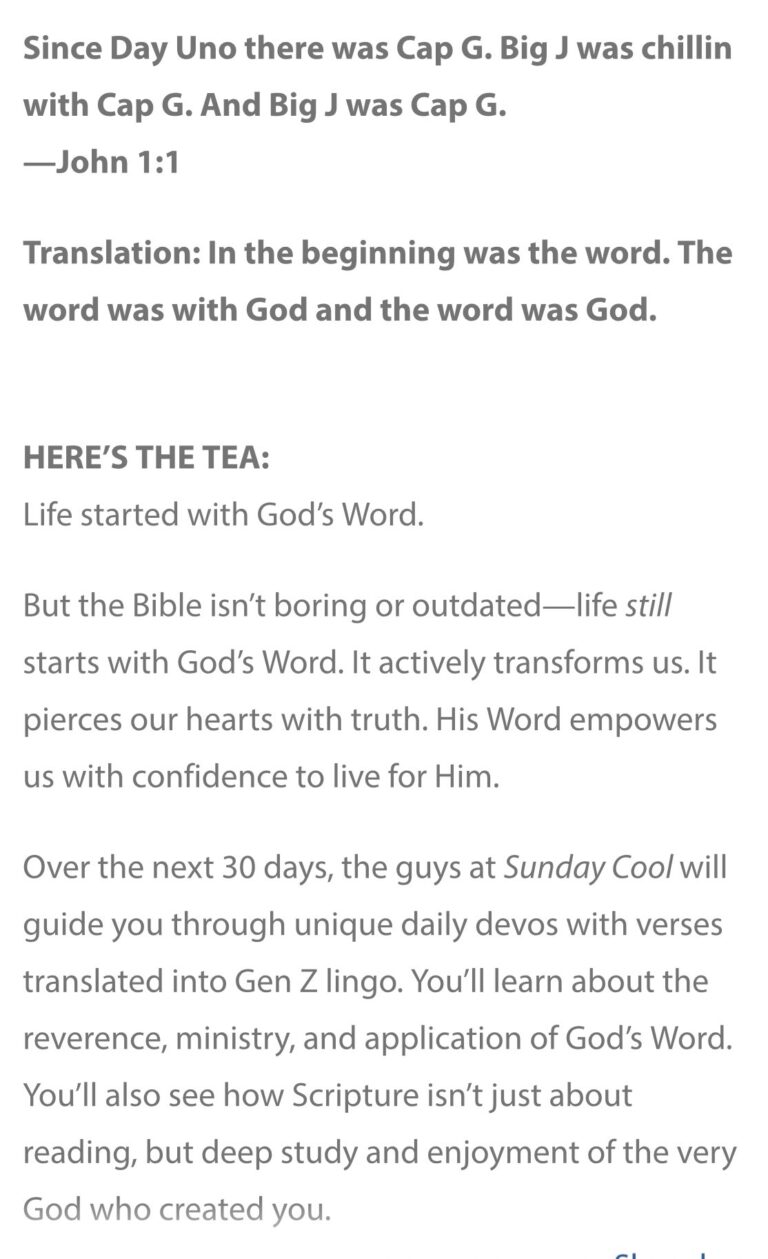 LifeWay’s blasphemous new Gen Z “bible devo” – Berean Research